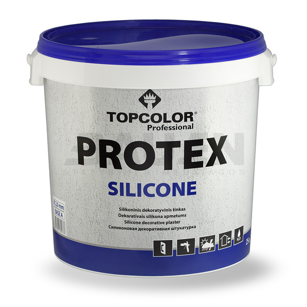 Silikoninis tinkas | Silikoninis dekoratyvinis tinkas TOPCOLOR Protex ...
