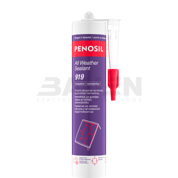 Hermetikai | Vandeniui atsparus hermetikas PENOSIL All Weather Sealant ...