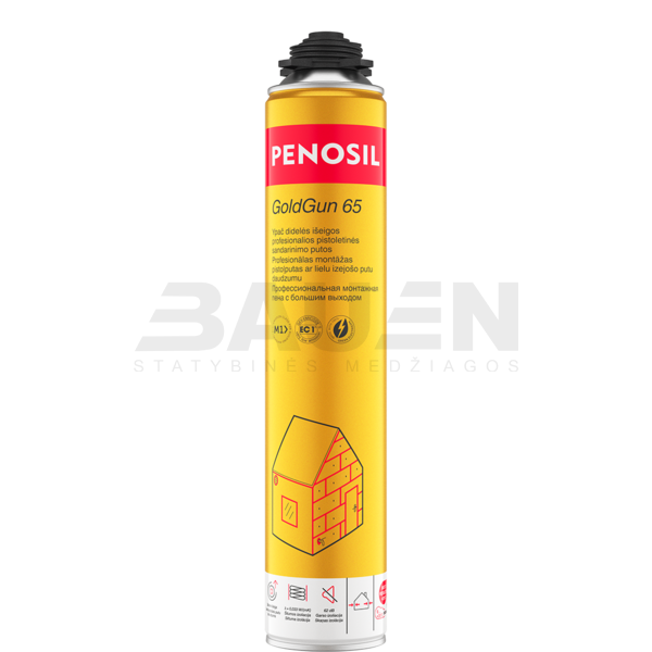 Putos | Putos pistoletinės PENOSIL GoldGun 65 900 ml PRO - Putos - Bauen.lt
