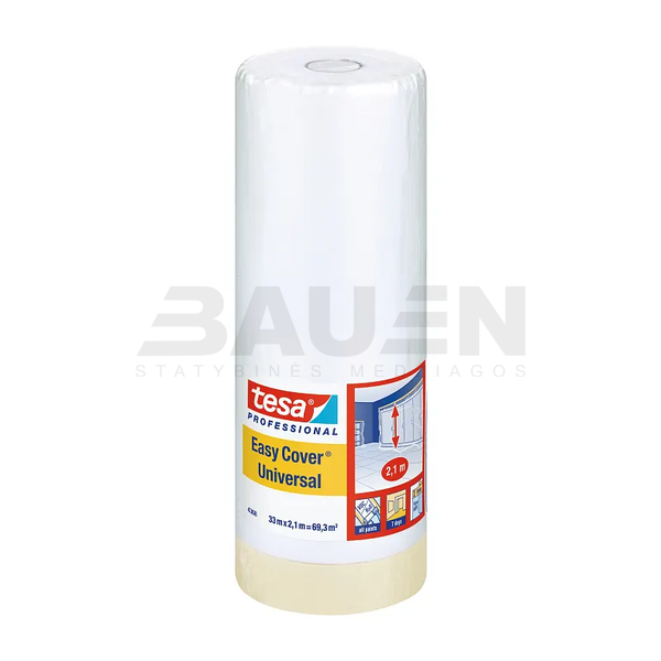 Statybinės plėvelės | Apsauginė plėvelė TESA Easy Cover Universal (4368 ...