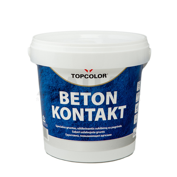 Gruntai | Sukibimą gerinantis gruntas TOPCOLOR Beton Kontakt 1,5 kg ...