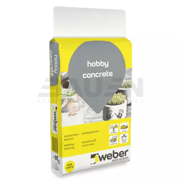 Betono mišiniai | Paprasto naudojimo betonas WEBER Hobby Concrete, rankdarbiams ir įvairiems ...