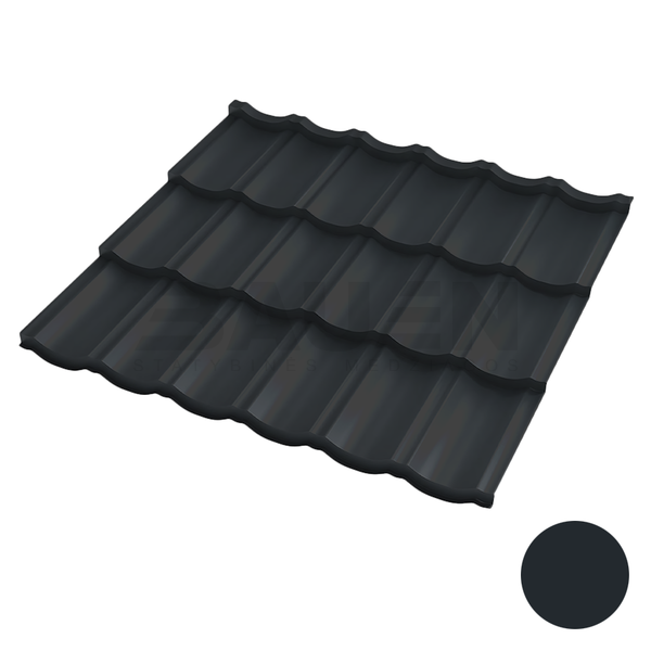 Plieninė danga | Čerpinio profilio plieninė stogo danga Hanbud "Malta ...