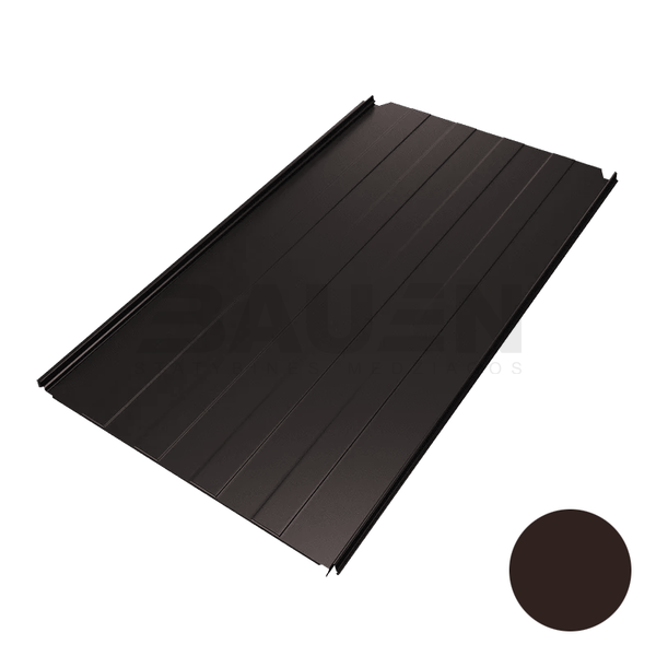 Plieninė danga | Klasikinė skarda Hanbud PHR560 "Trapecija 4" 0,5-0.7 mm., (0,525mm) tams. ruda ...