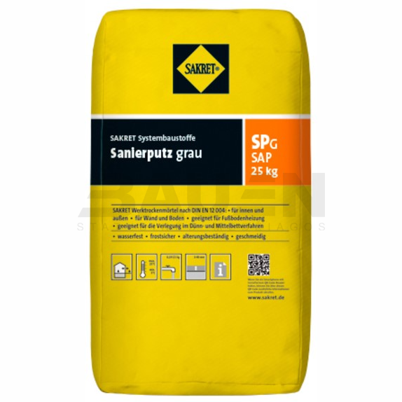 Tinkai | Sanavimo tinkas SAKRET SP-G, 25 Kg. - Tinkai - Bauen.lt