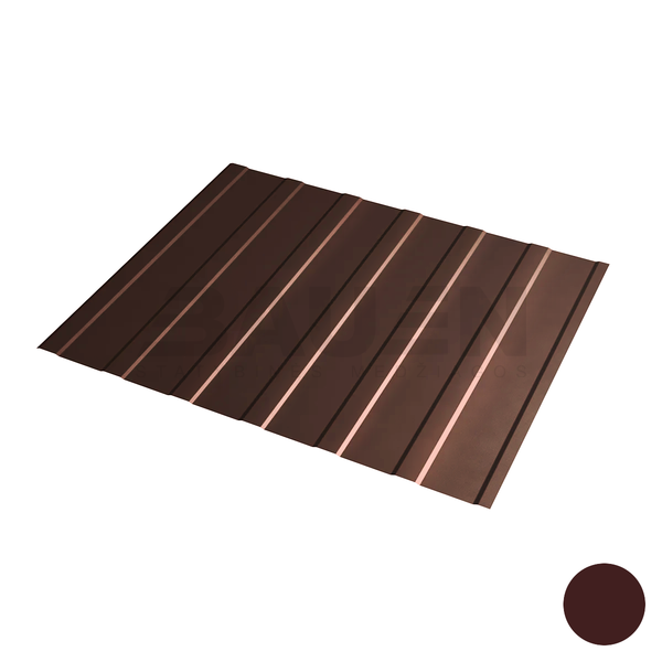 Plieninė danga | Trapecinė, žemo profilio skarda HANBUD T-3 (3mm) ruda ...