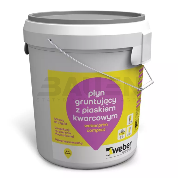 Gruntai | Kvarcinis gruntas prieš dekoratyvinį tinką WEBER.PRIM COMPACT ...
