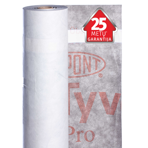 Difuzinės plėvelės | Tyvek® Supro + Tape Dviejų Sluoksnių Membrana su ...